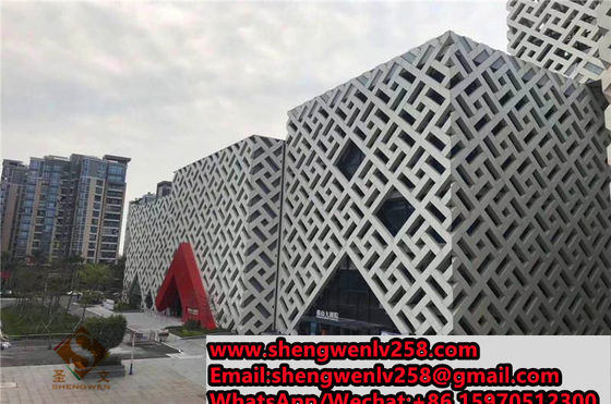 Decorative Perforated Aluminum Sheet Metal Wall Panel For Facade System