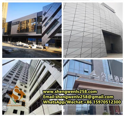 CNC aluminum sheet Architectural aluminum facade laser cut for wall ...